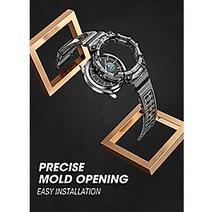 SUPCASE [Unicorn Beetle Pro] Series Case for Galaxy Watch 4 Classic [46mm] 2021 Release, Rugged Protective Case with Strap Bands (FrostBlack)