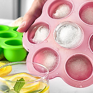 DIFENLUN(4 Pack) Silicone Egg Molds for 5,6,8 Quart Pressure Cooker, Food Freezer Tray with Lid, Egg Bite Molds for Cooking - Silicone Egg Bite Molds for Oven with Lid(6.2 in*6.2 in)