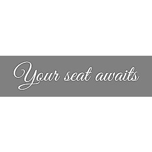 Wedding Seating Chart Decal Wedding Sign Decor DIY Wedding Decals Seating Chart Mirror Decal Wedding Vinyl Your Seat Awaits Sticker Vinyl Decal