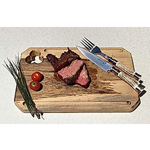 Knife & Fork Set with deer handle traditional made in Argentina Gaucho knife Steak Sets