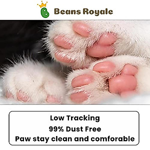 Beans Royale 2pcs Pack (6L x 2) Tofu Cat Litter, Biodegradable, Clumping Kitty Litter, Flushable,Pea Fiber,Dust Free, Odor Control, Low Tracking, Lightweight