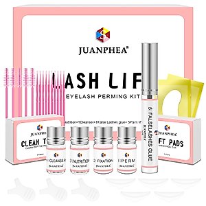 Lash Lift kit Eyelash Perm Kit,Professional Eyelash perming kit,Suitable for Salon at Home,Including Eye Shields,Pads and Accessories(Glue Upgraded Version)