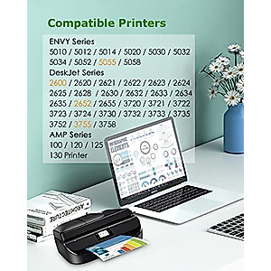 CYHC Compatible with HP 65 XL 65XL Combo Pack Remanufactured 65XXL Ink Cartridge Replacement for HP Envy 5055 5052 5058 DeskJet 3755 2655 2652 2600 Printer (1 Black 1 Tri-Color)