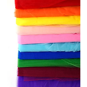 Aberything Fabric Tulle 54" x 40 Yards DIY Craft Tulle Wedding Decoration(40 Yards, Burgundy)