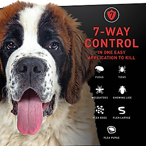 NEXTSTAR Flea And Tick Prevention For Dogs, Repellent, Treatment, and Control, Fast Acting Waterproof Topical Drops for Small, Medium and Large Dog and Puppies, 3 Monthly Doses