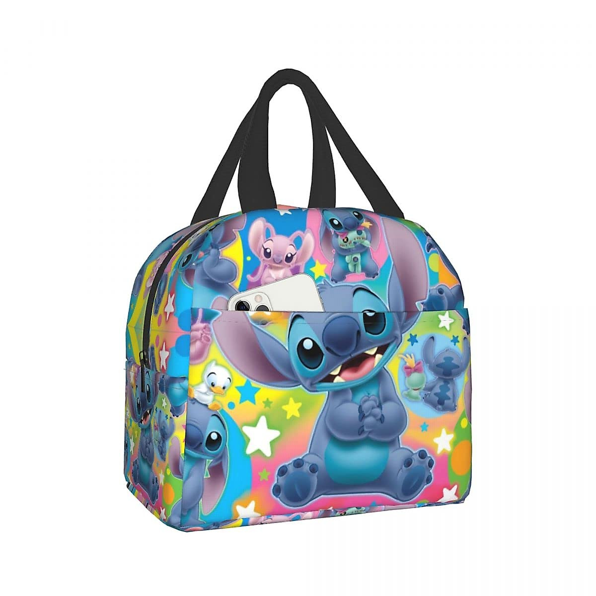 LLTAO Cute Cartoon Lunch Bag for Boy and Girls,Insulated Lunch Box Waterproof Reusable Tote Bag for Work/Office/Outdoor