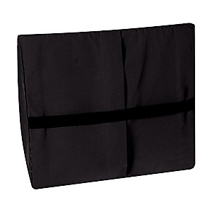 DMI Memory Foam Lumbar Pillow Support Pillow Back Support Chair Cushion with Strap for Better Posture and Easing Back Pain, Black