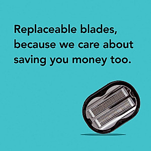 Premium Omnishaver Replacement Cartridge Refill Kit with One Blade Removal Tool - an Alternative to Disposable, Self Cleans & Strops During Use - Durable Smooth & Comfortable 4 Cartridges