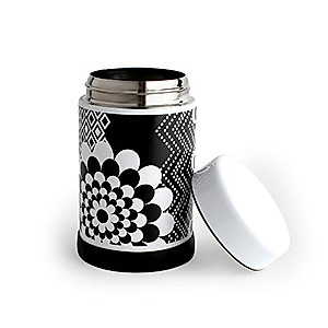 French Bull Stainless Steel Leak Proof Hot Lunch Thermos Vacuum Insulated Food Soup Jar Container, Easy Grip Lid, 16oz, Mosaic