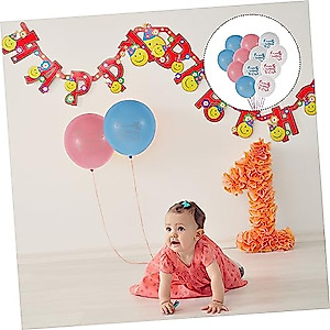 Abaodam Pink Balloons 80 Pcs balloon pink decor blue decor kids decor garland decor pink ballons baby baptism decorations christening day party supplies emulsion boy wreath Blue Balloons