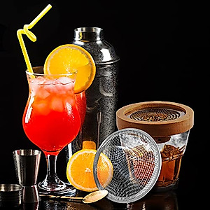 Riian Cocktail Smoker Filter Accessories Old Fashioned Cocktail Kit Smoked Old Fashioned Kit Accessories Cocktail Smoker Screen Stainless Steel Filter - 10PCS Set