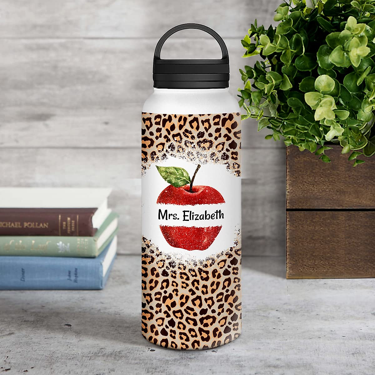 winorax Teacher Appreciation Gifts Personalized Teacher Life Water Bottles Thermos Insulated Stainless Steel Sports Travel Coffee Bottle 12oz 18oz 32oz for Teachers Women Men Best Teacher Ever