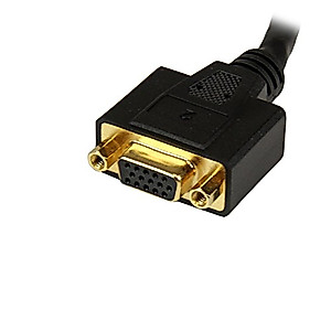 StarTech.com DVI I to DVI D and VGA Splitter, 8in, Wyse Compatible, DVI Video Splitter Cable for Dual Monitor Setup (DVI92030202L)