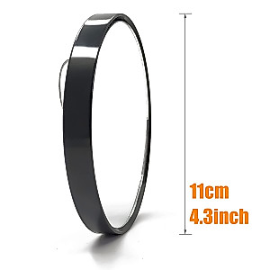 10X Magnifying Makeup Mirror with 1 Tweezers Portable Round Mirror 2 Suction Cups Travel Set for Eyebrow Tweezing Blackhead Blemish Removal Bathroom Magnified Cosmetic Mirror (Diameter 4.3 inches)