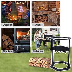 GasSaf Firewood Splitter, Kindling Splitter, Manual Log Splitter with 4LBS Upgraded Solid Hammer, Hardened Sharp Blade, Wood Splitting Wedge Splitter Wood