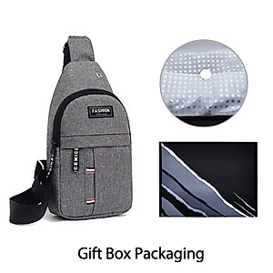 Serve Clean Sling Bag, Unisex Small Cross Body Shoulder Bag with Adjustable Shoulder Strap