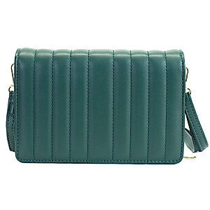 Small Crossbody Bag Shoulder Purse Handbag for Women Cellphone Card Holder Wallet (Green)