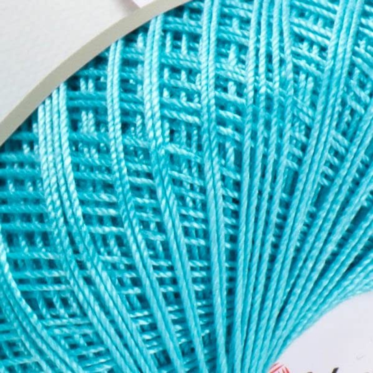 Yarn Art 2 Skein(Ball) YarnArt Violet,100 Percent Mercerized Cotton Yarn and Crochet Lace Hand Knitting Thread, Great Choice for Embroidery Arts & Crafts (Blue - 5353)