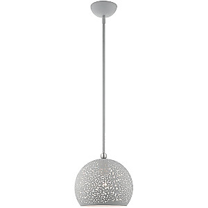 Livex Lighting 49181-80 1 Light Nordic Gray Pendant