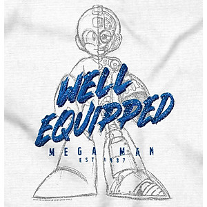 Brisco Brands Mega Man Retro 1990s Anime Cartoon Baby Romper Boys or Girls