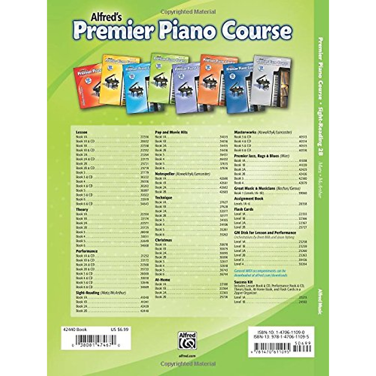 Premier Piano Course -- Sight-Reading: Level 2B