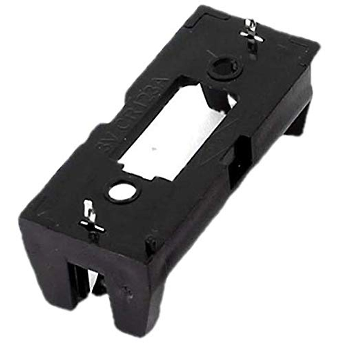 LAPXSNZD 10Pcs Black Battery Holder Case Box Clip for CR123 CR123A Lithium Battery