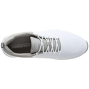 Skechers mens Elite 4 Waterproof Golf Shoe, White/Gray Victory, 10 Wide US