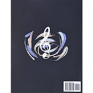 Blank Sheet Music Notebook: Music Manuscript Paper / White Marble Blank Sheet Music / Notebook for Musicians / Staff Paper / Composition Books Gifts ... * Large * 12 Stave * 102 pages *