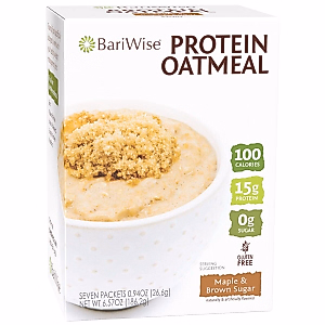 BariWise Instant Protein Oatmeal, Maple & Brown Sugar, No Sugar, Gluten Free, Low Carb (7ct)