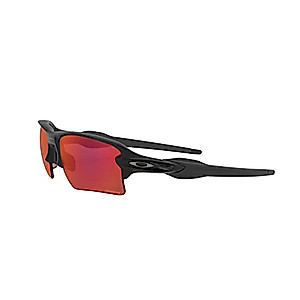 Oakley Men's OO9188 Flak 2.0 XL Rectangular Sunglasses, Matte Black/Prizm Trail Torch, 59 mm