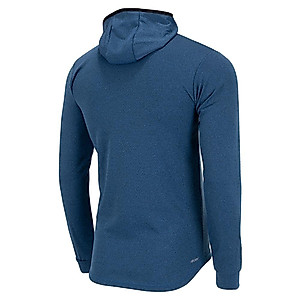 New Balance Men's Tenacity Hooded Quarter Zip 22, Black, Large