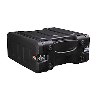 Gator Cases Pro Series Rotationally Molded 4U Rack Case with Standard 19" Depth; Made in USA (G-PRO-4U-19), Black