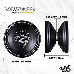 MAGICYOYO V6 Responsive Yoyo for Kids & Adults - Alloy Material, Durable Beginner Trick Yoyo, Extra Bearing Kit