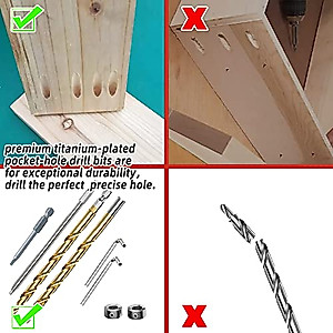 Pocket Hole Jig Kit, Professional and Upgraded Metal Pocket Screw Jig (JIG)
