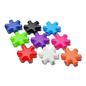 ExcelValley - Mono Patch Cable Splitter - TS 3.5mm 1/8" - Modular Synth Eurorack [Purple]