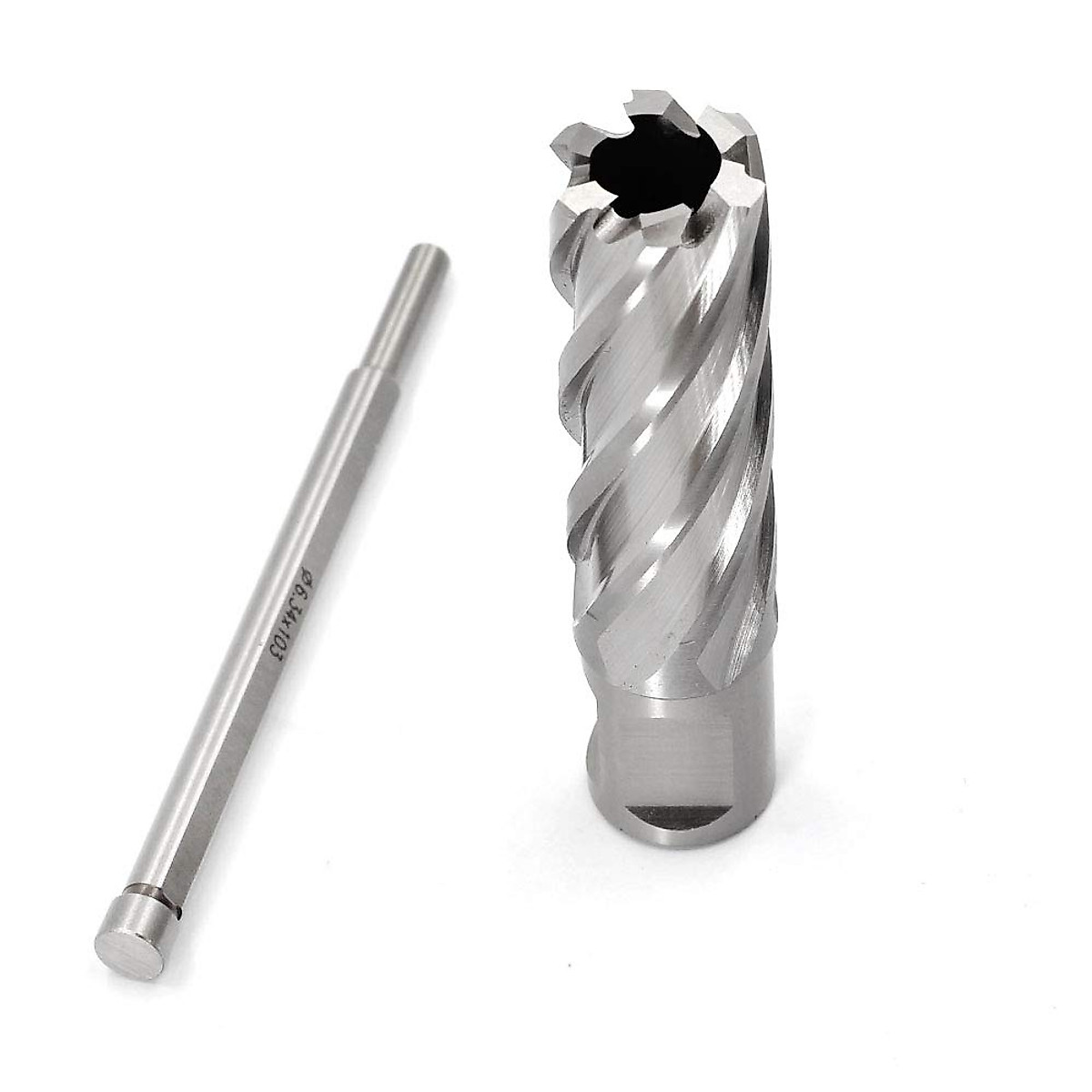 Annular Cutter JESTUOUS 3/4 Inch Weldon Shank 13/16 Cutting Diameter 2 Cutting Depth with Pilot Pin Slugger Bits Two Flat HSS Kit for Magnetic Drill Press,1 Piece