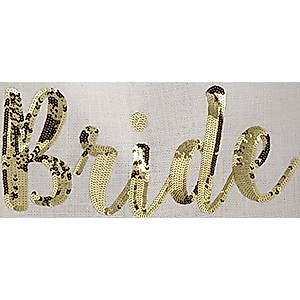 Mud Pie womens Bride Gold Sequin Tote, Gold Sequin, One Size US