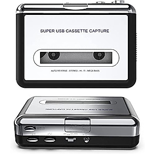 DigitNowCassette Tape To CD Converter Via USB,Portable USB Cassette Player Capture MP3 Audio Music,Compatible With Laptop and Personal Computer,Convert Walkman Tape Cassette To MP3 Format