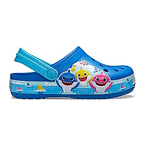 Crocs Kids' Baby Shark Band Clog , Baby Shark, 8 Toddler
