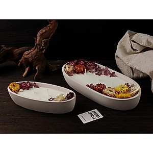 AOOOWER DIY Storage Tray Mold Jewelry Container Resin Casting Mold DIY Candle Holder Mould Simple Boats Tray Mold Easy to Clean