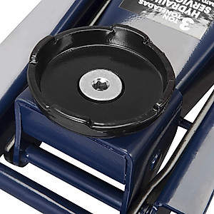 TCE ATZ830023U Torin Hydraulic Heavy Duty Steel Service/Floor Jack with Dual Piston Quick Lift Pump, 3 Ton (6,000 lb) Capacity, Blue