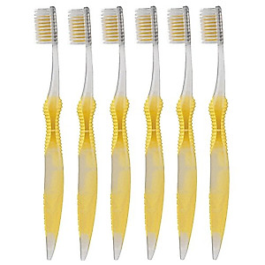 Sofresh Flossing Toothbrush - Adult Size | Your Choice of Color (6, Yellow)