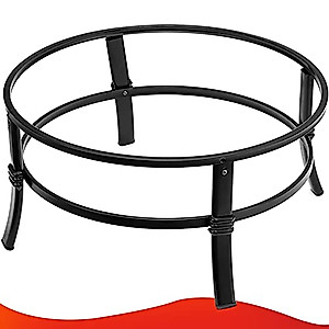 SINGLYFIRE 26 Inch Fire Pit for Outside Outdoor Wood Burning Firepit Bowl Heavy Duty Bonfire Pit Steel Firepit for Patio Backyard Camping Deck Picnic Porch with Spark Screen,Log Grate,Poker