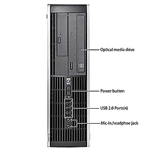 HP Elite Desktop Computer PC, 3.1 GHz, Intel Core i7, 16GB, RAM, 2TB HDD, MTG New 22 inch LED Monitor, RGB Speaker and Keyboard Mouse, WiFi, Windows 10 Pro (Renewed)