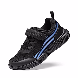 DREAM PAIRS Kids Shoes Boys Girls Tennis Running Sports Athletic Sneaker Black/Blue Size 2 Little Kid SDRS2210K