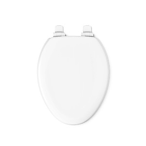 KOHLER Stonewood Toilet Seat, Quiet-Close Elongated, Slow Close, Wooden Toilet Seat