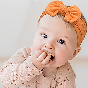 10PCS Baby Nylon Headbands Bowknot Hairbands 5Inch Hair Bows Elastics Hair Accessories for Baby Girls Newborns Toddlers Kids Children