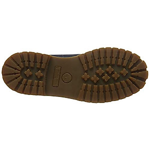 Timberland unisex-child 6 In Premium WP Boot Navy Nubuck Majority Leather with Synthetic 4M