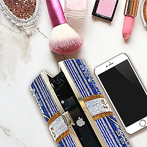 Rhinestone Money Clutch Purse for Women Evening Handbags Crystal Money Bag Purse Diamond Bling Clutches for Wedding Party,Blue