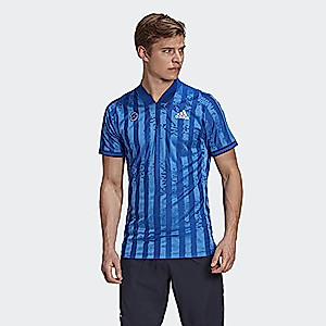 adidas Male Freelift Engineered Aeroready Tee , Team Royal Blue/White , M